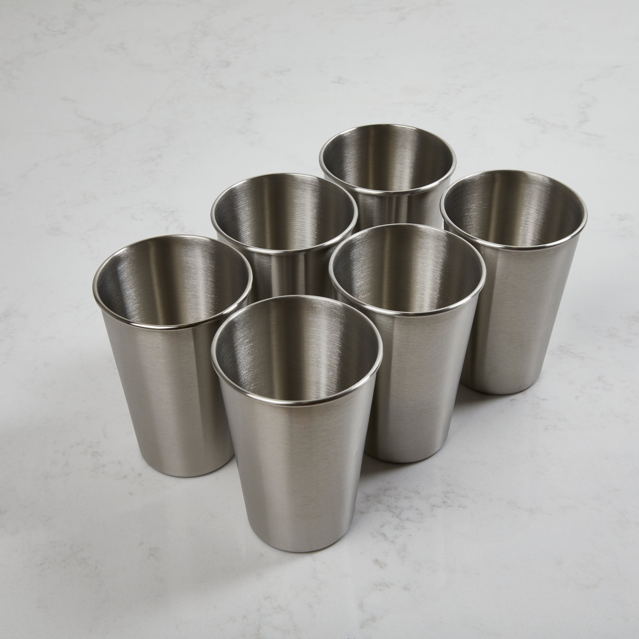 Stainless Steel Cups / Tumbler 500 ML Sets - 4 , 6, 8, 10 – Blue Acorn NZ